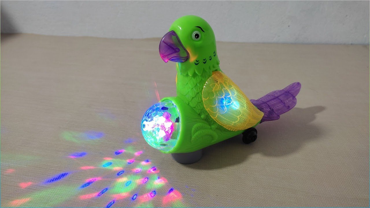 Electric Parrot | Parrot | Parrot Toy | Parrot with lights & Music Toy ...