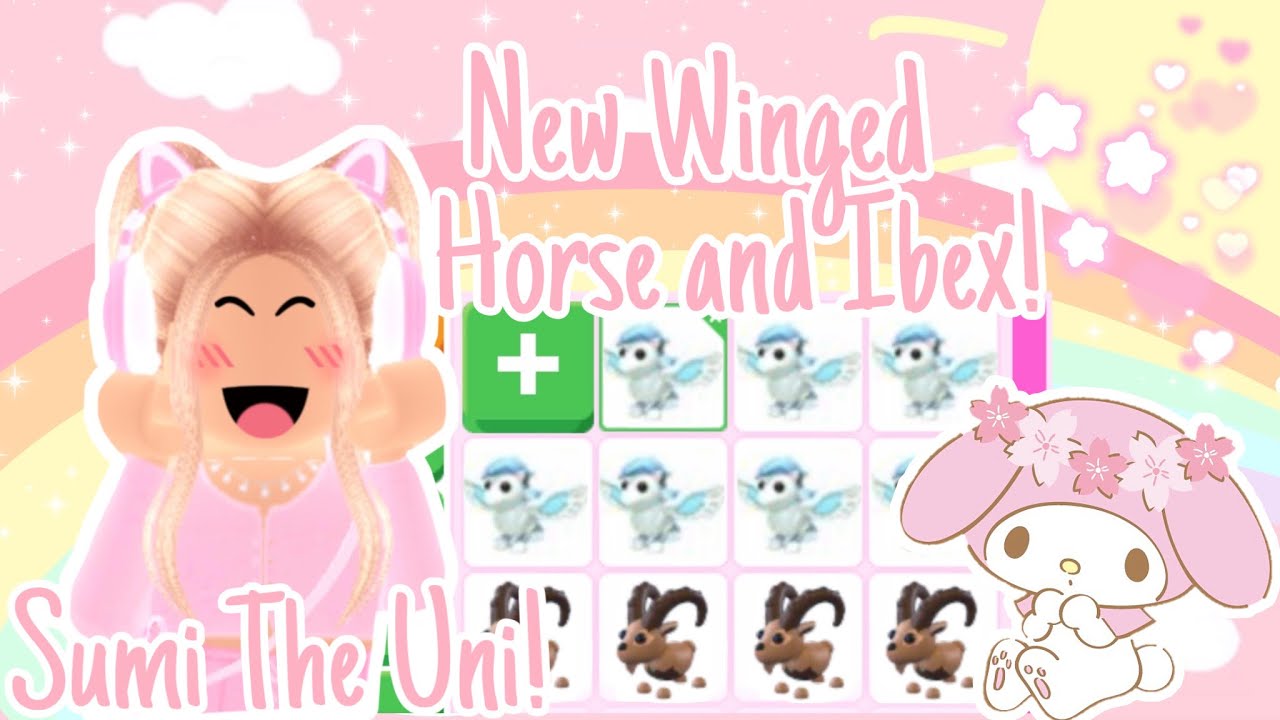 New *WINGED HORSE & IBEX* in Adopt Me! 🦄💞(Roblox) - YouTube