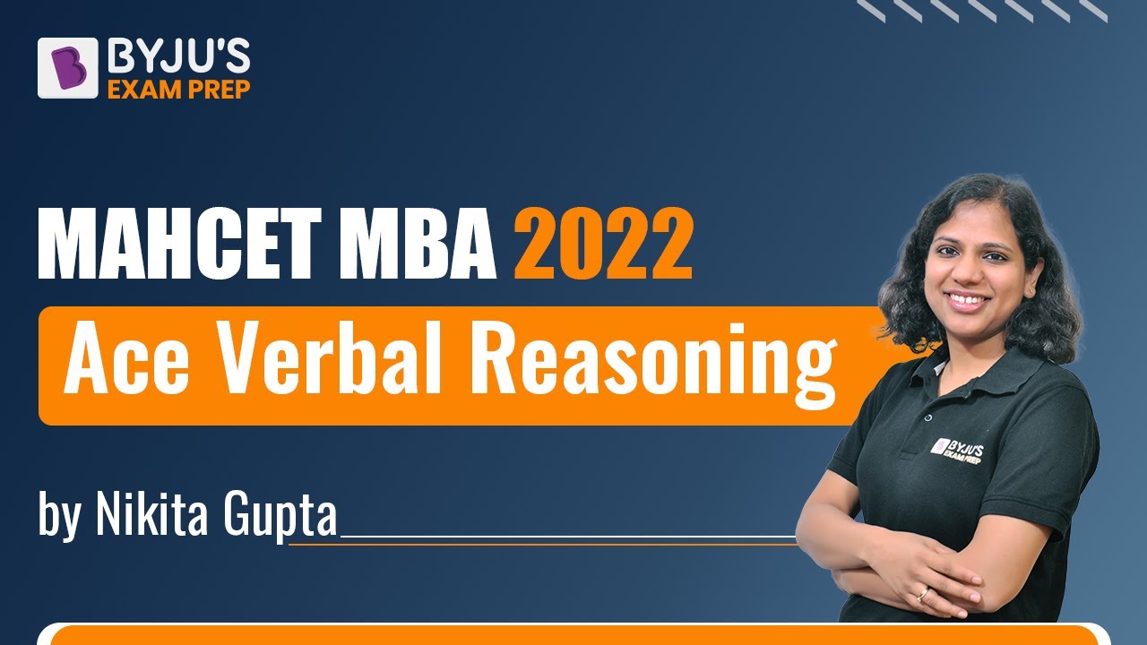 MAH CET MBA 2022 | Verbal Reasoning | Ace MBA CET Preparation | BYJU'S Exam Prep - YouTube