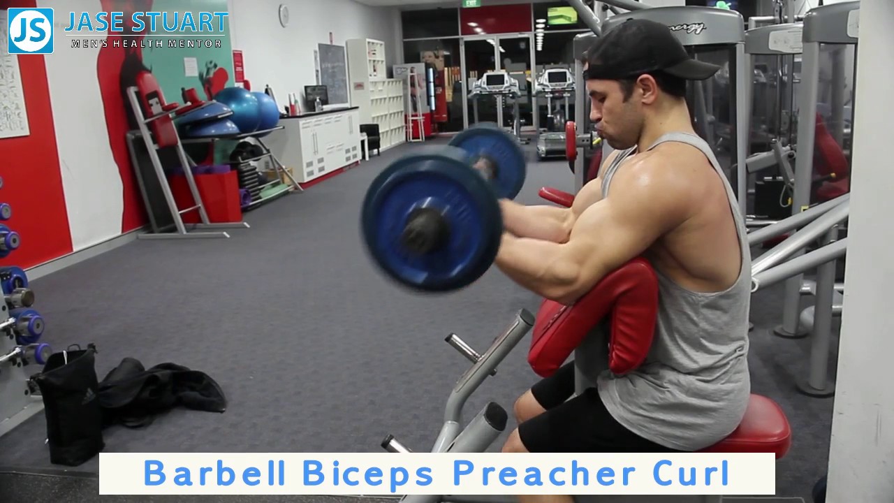 Barbell Biceps Preacher Curl - YouTube