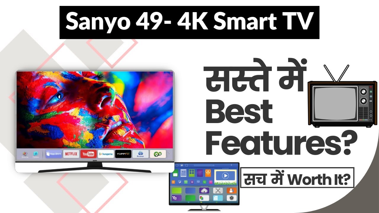 Sanyo 4K UHD 123 cm (49 inch) Ultra HD (4K) LED Smart Linux based TV ...