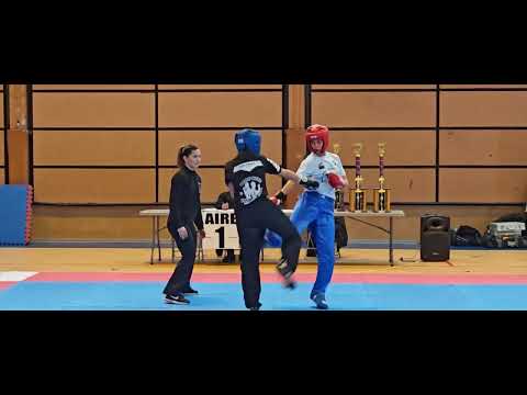 Mohamed Dehimi Pôle Boxe 77 Coupe de France light contact Tasmine cadette