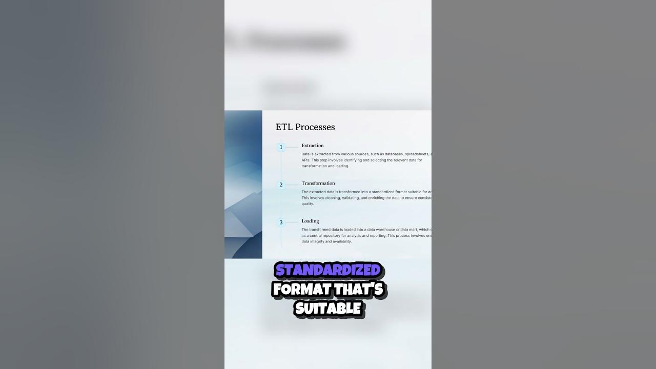 Mastering ETL The Backbone of Data Integration! 📊 - YouTube