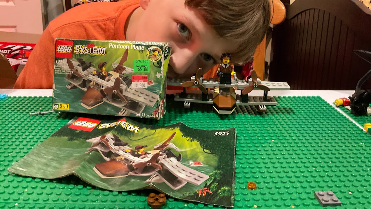 LEGO SYSTEM adventurers pontoon plane! (5925) (1999) - YouTube