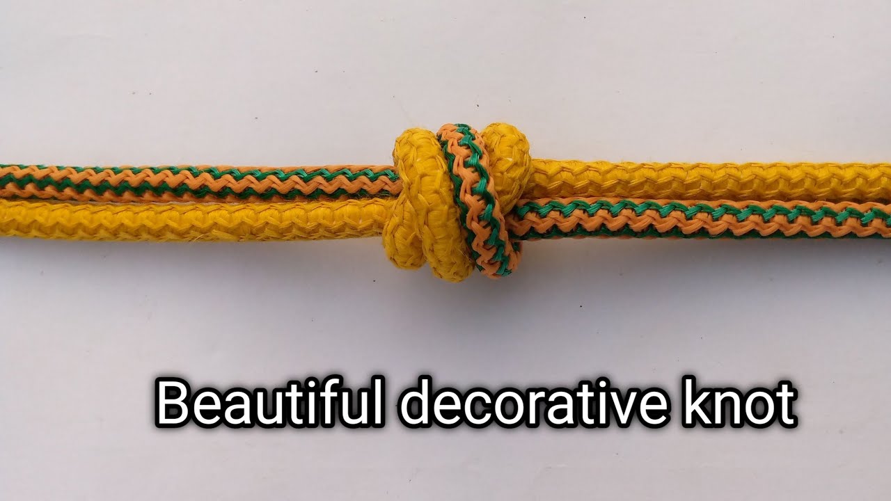 How to tie a BEAUTIFUL DECORATIVE KNOT #how#knots #beautiful 👌 ...