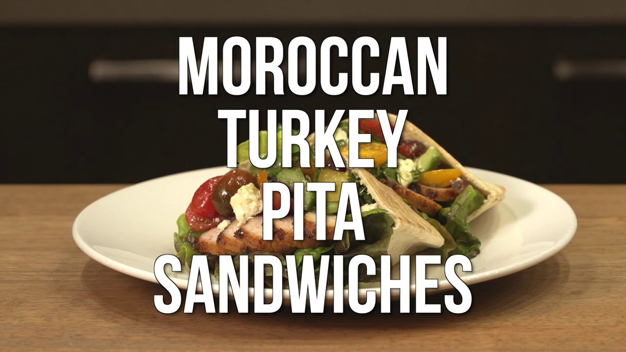 Moroccan Turkey Pita Sandwiches - YouTube