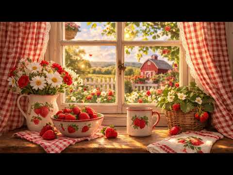 A Summer Morning at the Strawberry Cottage