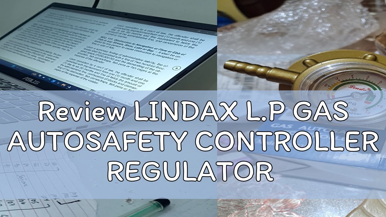 Review LINDAX L.P GAS AUTOSAFETY CONTROLLER REGULATOR - YouTube