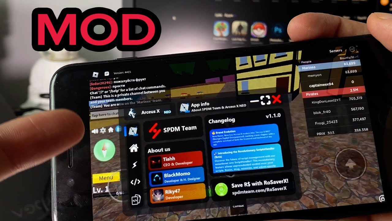 Roblox MOD MENU iOS 17 - YouTube