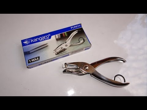 Kangaro Punching Machine - One Hole Model | Hands On | Price - YouTube