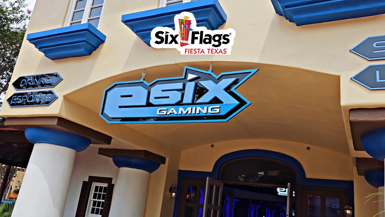 Come Play At The All-new Esix Gaming Arena At Six Flags Fiesta Texas! - YouTube