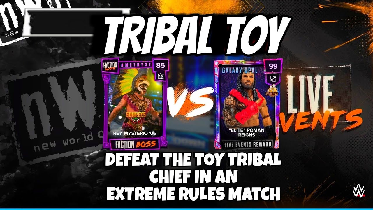WWE 2K24 My FACTION: LIVE EVENTS DEFEAT THE TOY TRIBAL CHIEF ROMAN ...