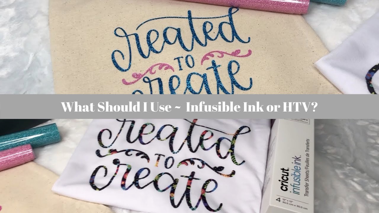 Infusible Ink or Heat Transfer Vinyl - YouTube