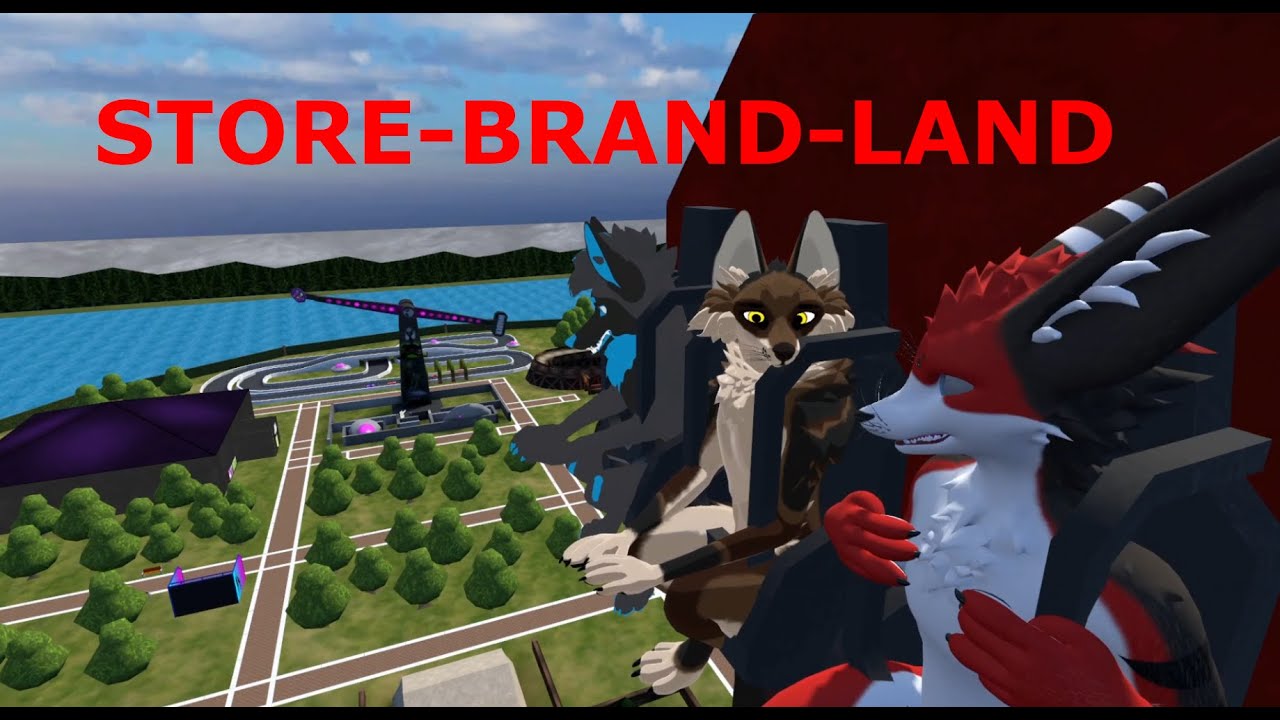 STORE-BRAND-LAND (VRC Theme park) - YouTube