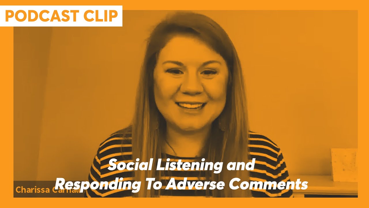 Social Listening And Responding To Adverse Comments - YouTube