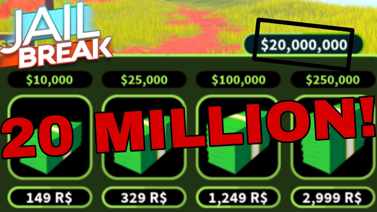 Getting 20 MILLION Cash on ROBLOX Jailbreak! - YouTube