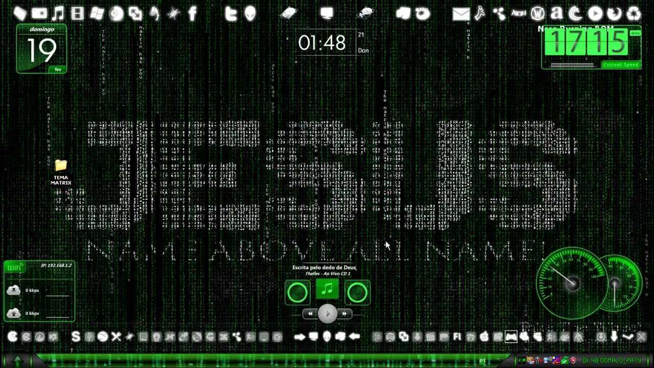 VIDEO AULA COMO COLOCAR O TEMA MATRIX - YouTube
