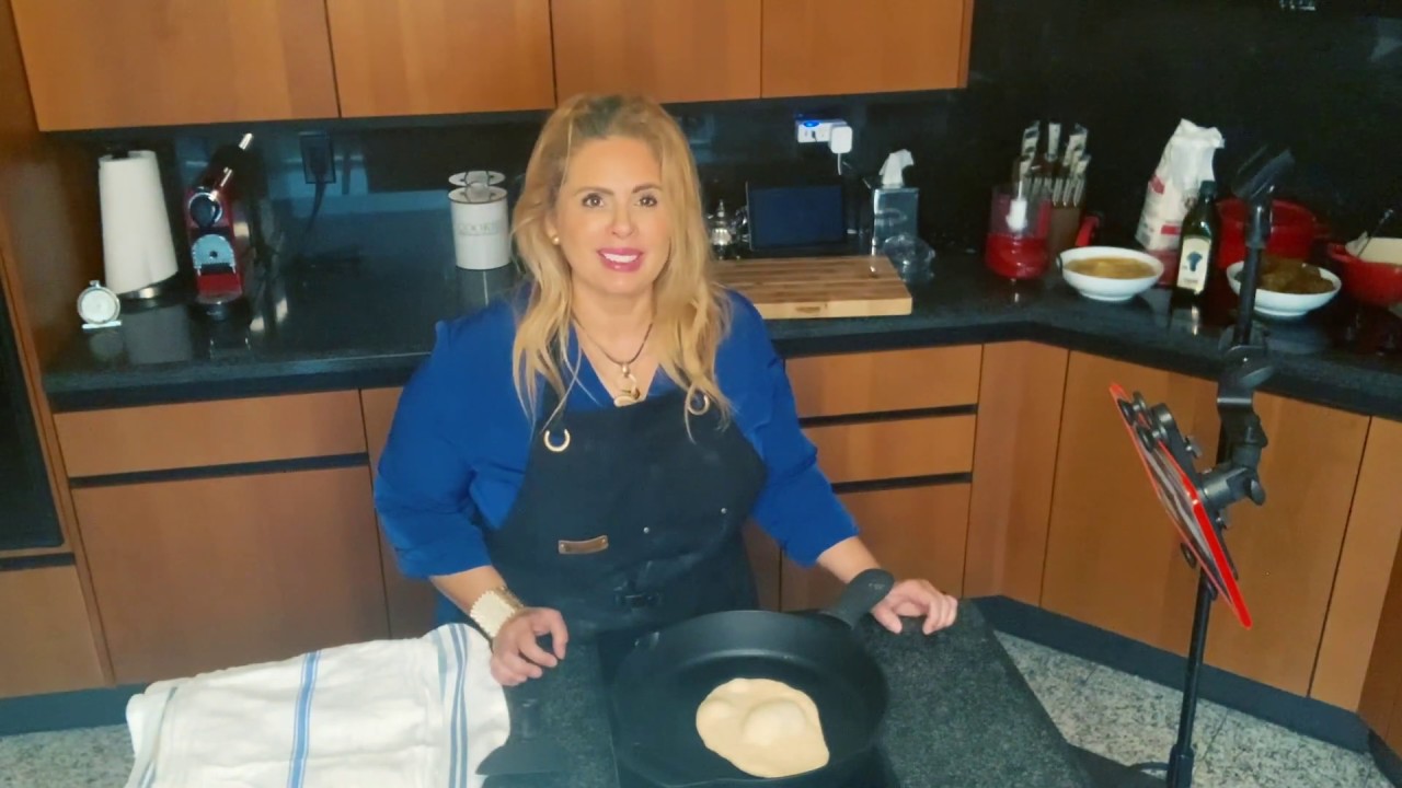 Homemade Pita Bread (cooking with Carla) - YouTube