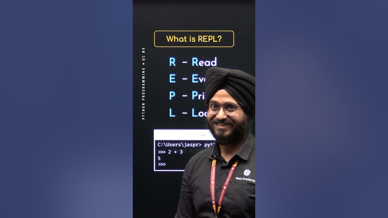 What Is Repl In Python Python Nesoacademy Quickconcepts Youtube
