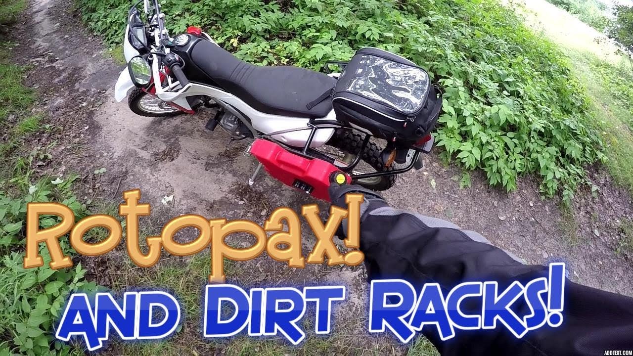 Honda CRF250L Rotopax and dirt racks! - YouTube