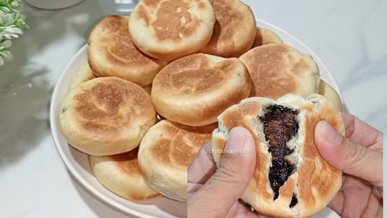 Resep roti gepeng isi coklat || enak & mudah - YouTube