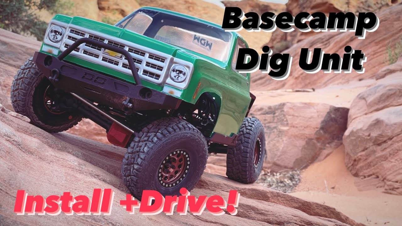 Install + Drive Axial Basecamp LCXU Dig Unit - YouTube