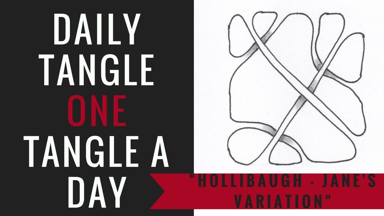 Daily Tangle - Hollibaugh |How to draw...| - YouTube