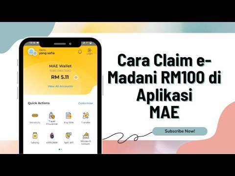 Cara Claim e-Madani RM100 di Aplikasi MAE - How To Claim e-Madani RM100 in MAE - YouTube
