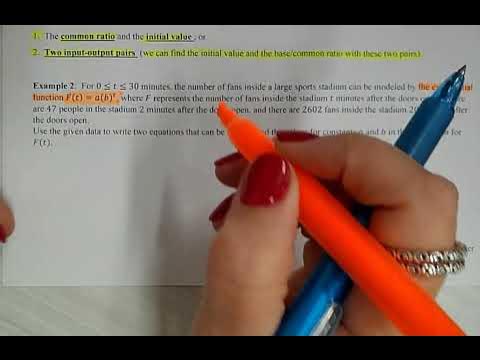 AP Calc Notes 2.5 Exponential Function Context & Data Modeling - YouTube