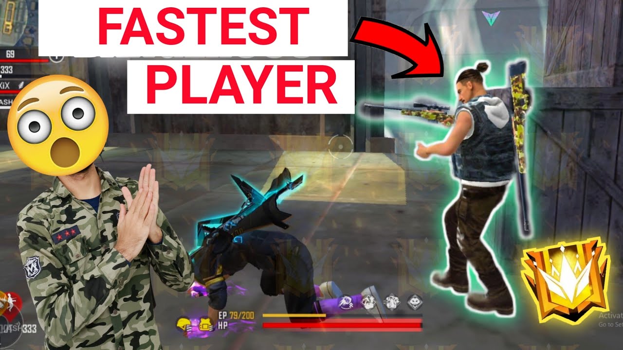 FASTEST PLAYER EVER IN MY GAME | MOST INTELLIGENT PLAYER OF FREE FIRE ...