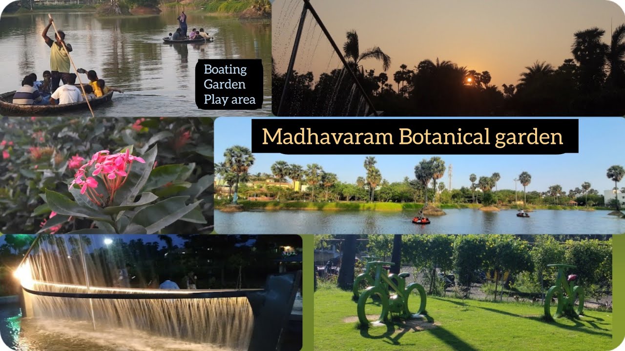 💚Madhavaram Botanical garden | Boating | play area| Budget friendly # ...