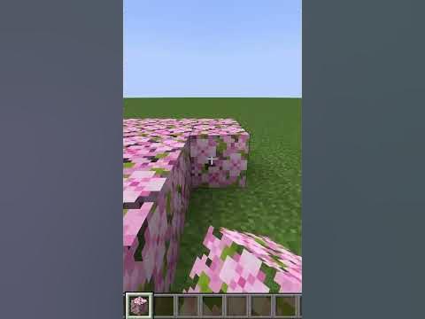 PLACING 110 CHERRY LEAVES 🎧 Satisfying ASMR: Placing & Breaking Blocks ...