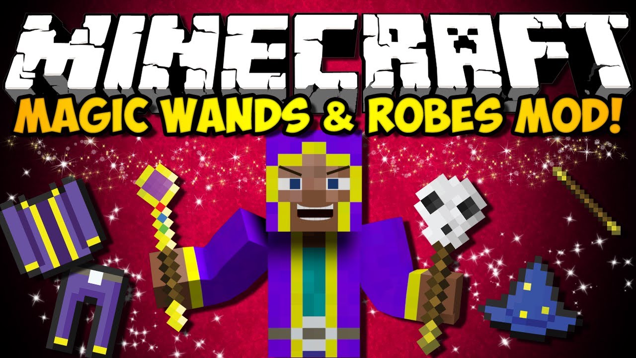 Minecraft Magic Wands & Wizarding Robes Mod: TONS OF MAGIC STUFF! (HD ...