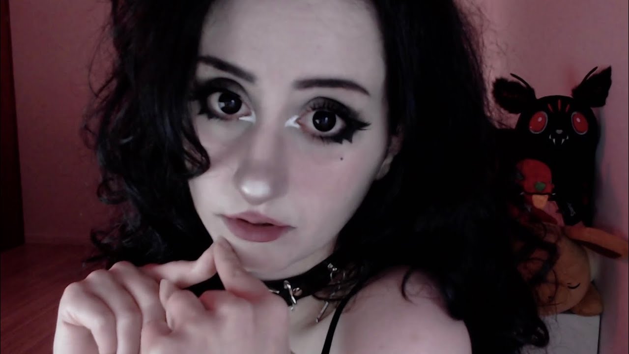 ASMR Goth girl gets a bit too close to you - YouTube