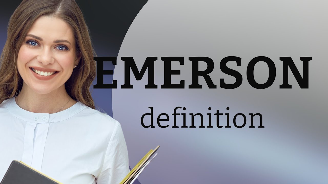 Emerson — what is EMERSON definition - YouTube