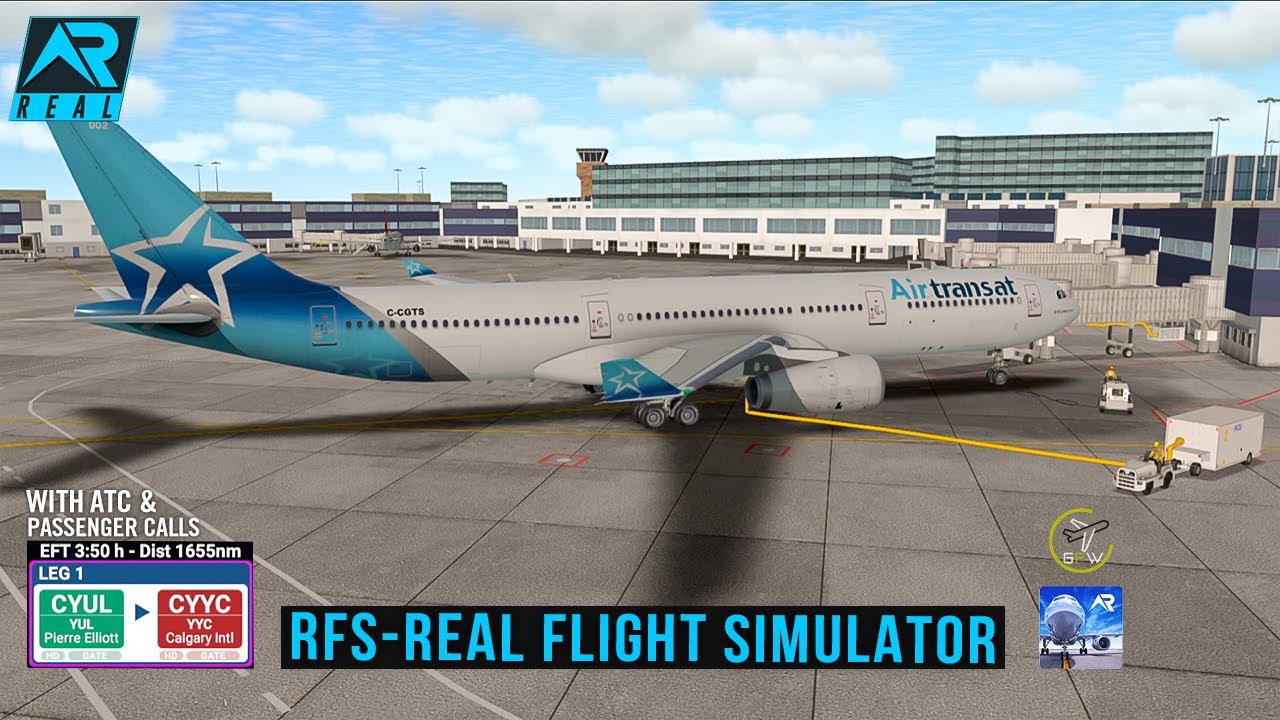 RFS - Real Flight Simulator- Montreal to Calgary||Full Flight|A330 ...