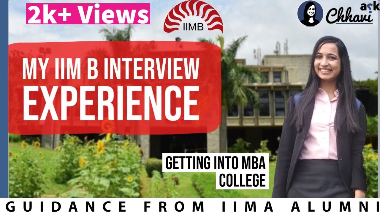 My IIM B Interview Experience | Re-Enactment - Interview tips from CAT ...