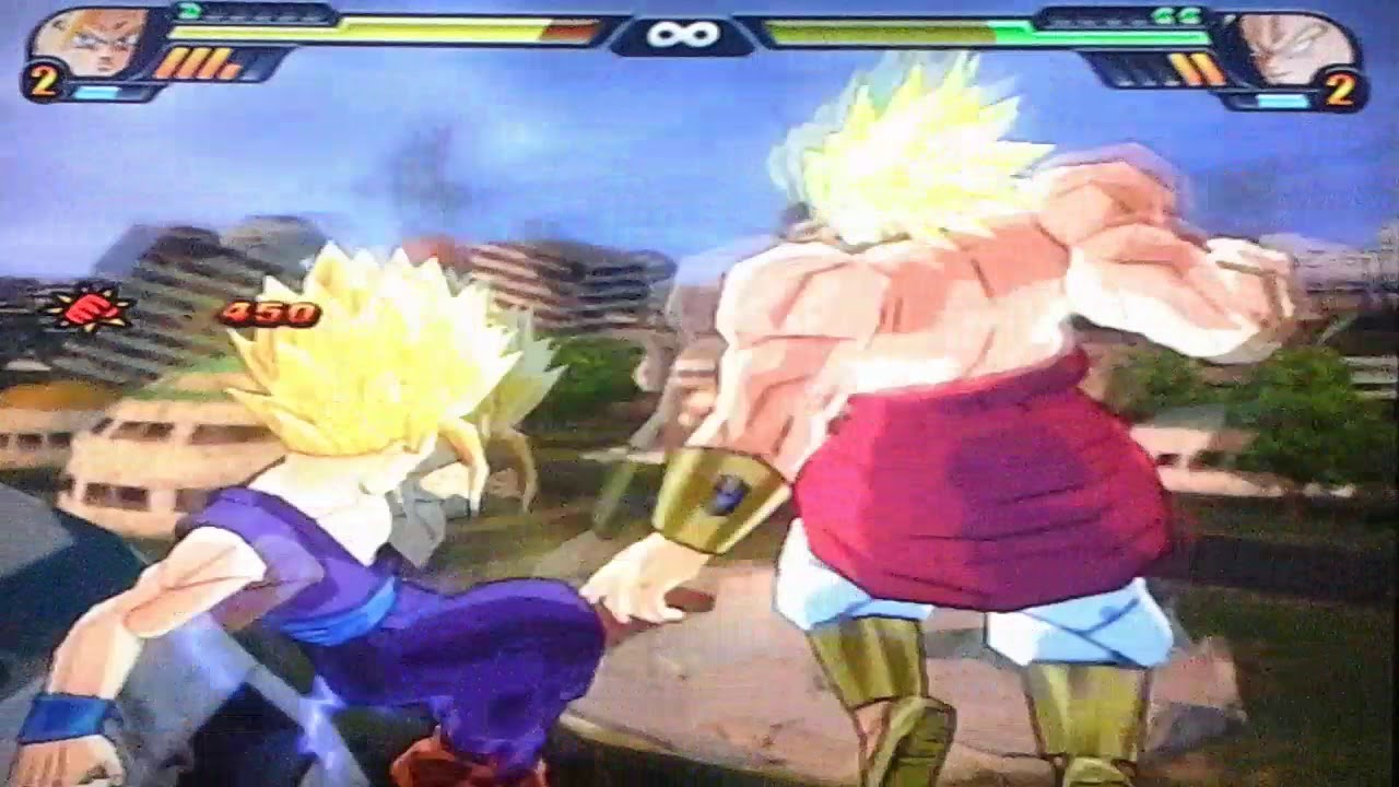 Ssj2 Gohan vs Lssj Broly DBZ BT3 - YouTube