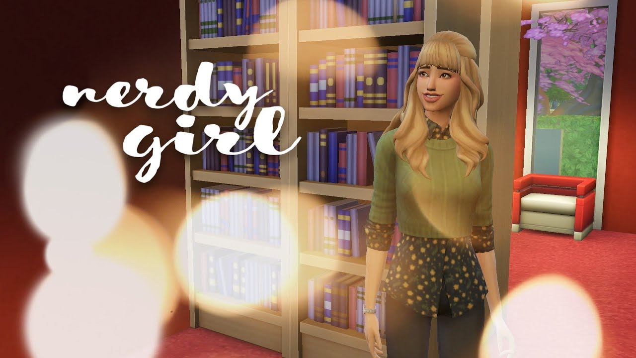 The Sims 4 - nerdy girl CAS + CC list - YouTube
