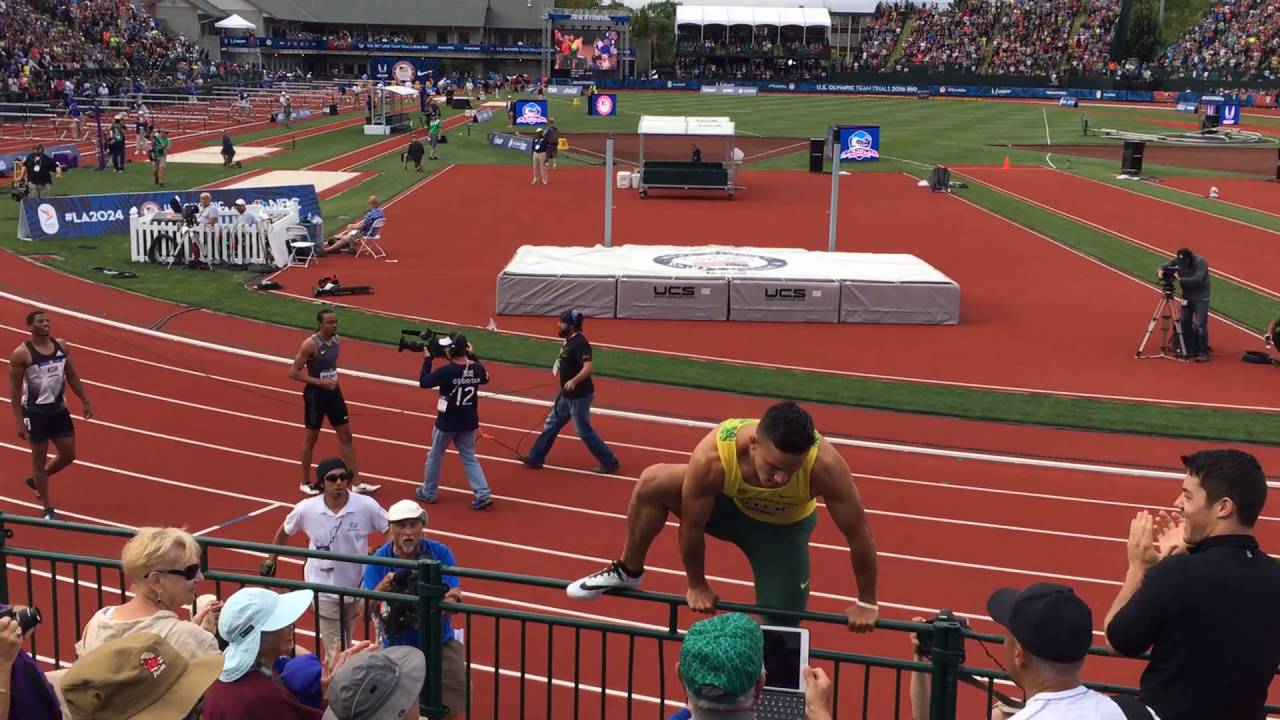 2016 USA Olympic Track and Field 110HH Finals, Devon Allen - YouTube