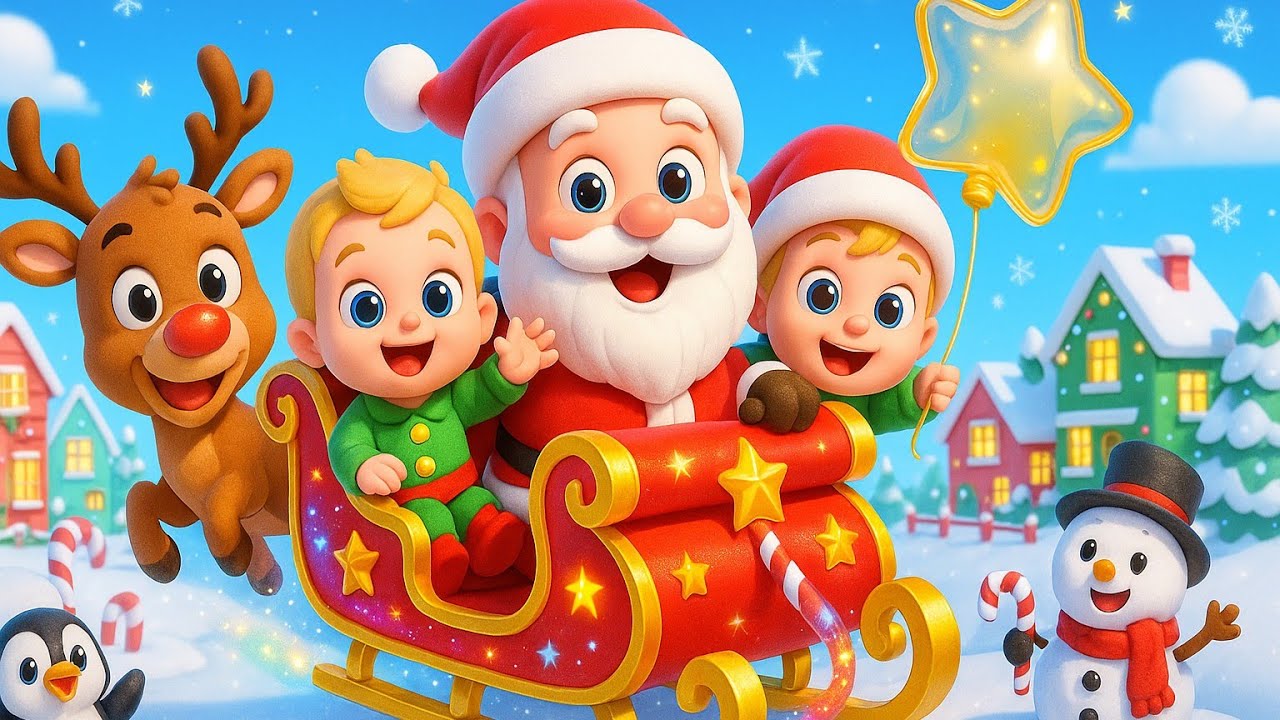 Jingle Bells Dance Party | Sing Along on Santa’s Sleigh Ride ...