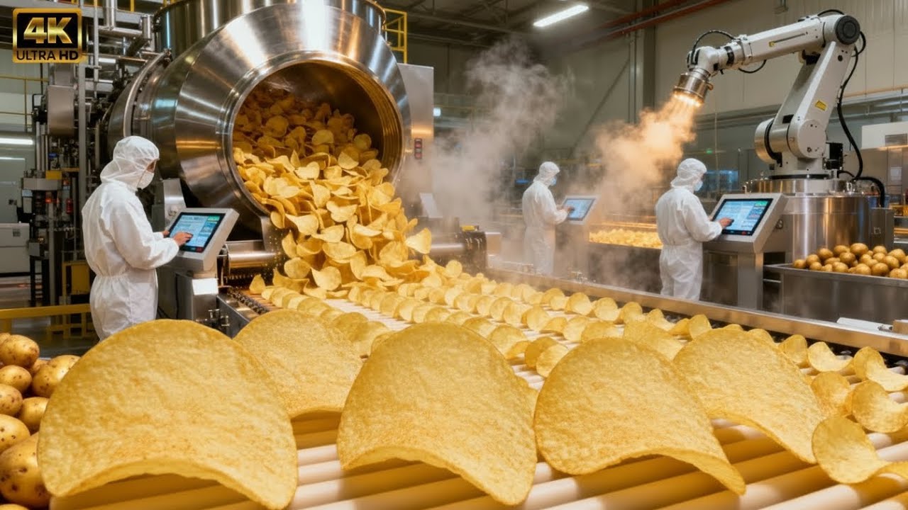 Inside a Modern Potato Chip Factory: From Whole Potatoes to Perfectly ...