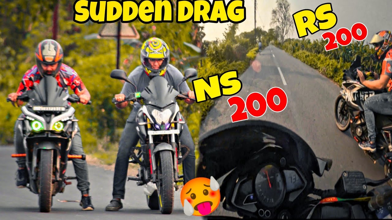 Best Ever Sudden Drag With RS 200🔥 || Evening Ride with Group 💪 - YouTube
