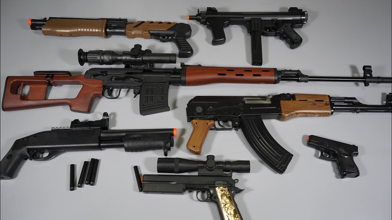 Shell ejecting SVD Dragunov Sniper rifle Toy Gun - AK47 - Airsoft Gun ...