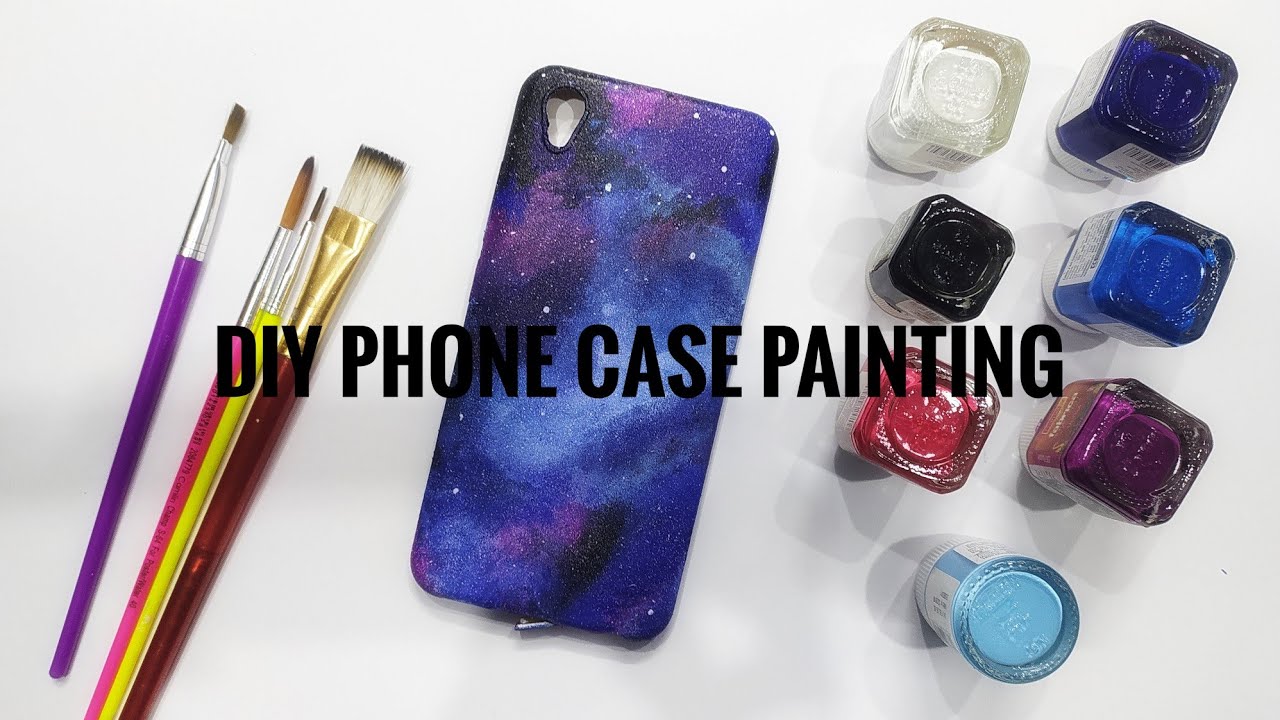 DIY Mobile Case Painting | Acrylic Painting | DIY | Krishitha | - YouTube