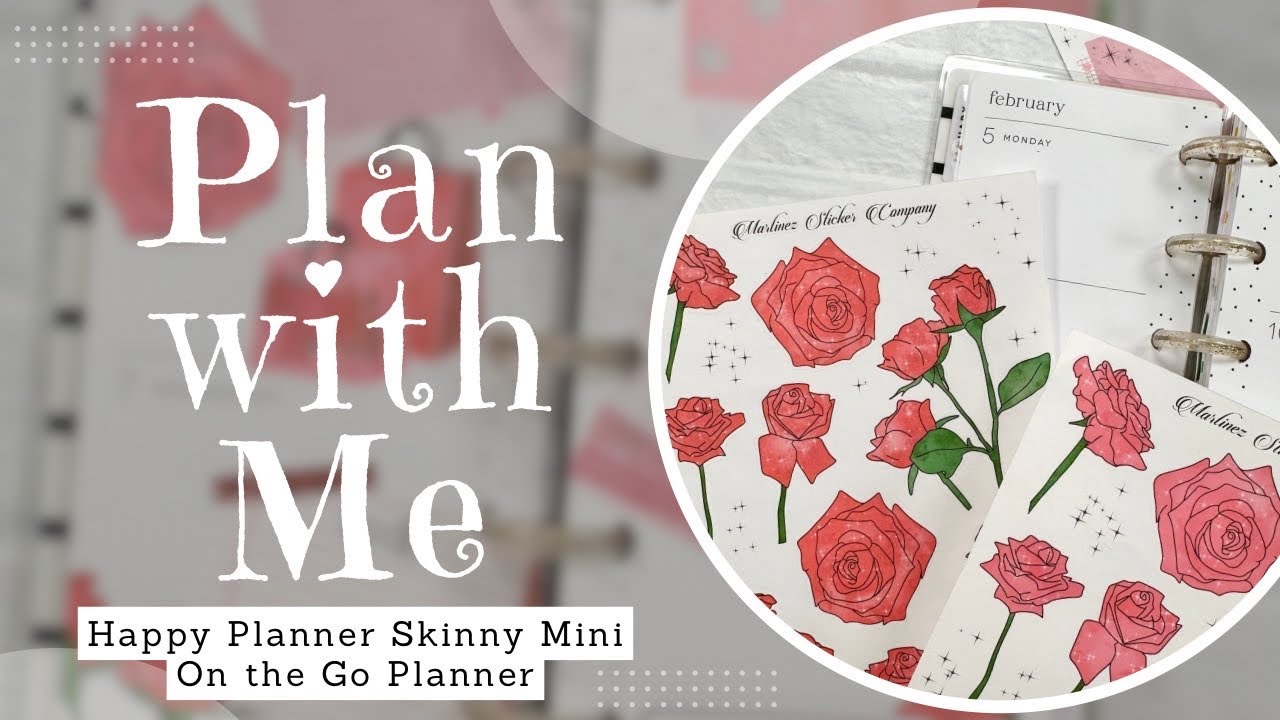 *WEEKLY* PLAN WITH ME | Happy Planner Skinny Mini | On the Go Planner | Skinny Mini | PWM | 2/4 ...