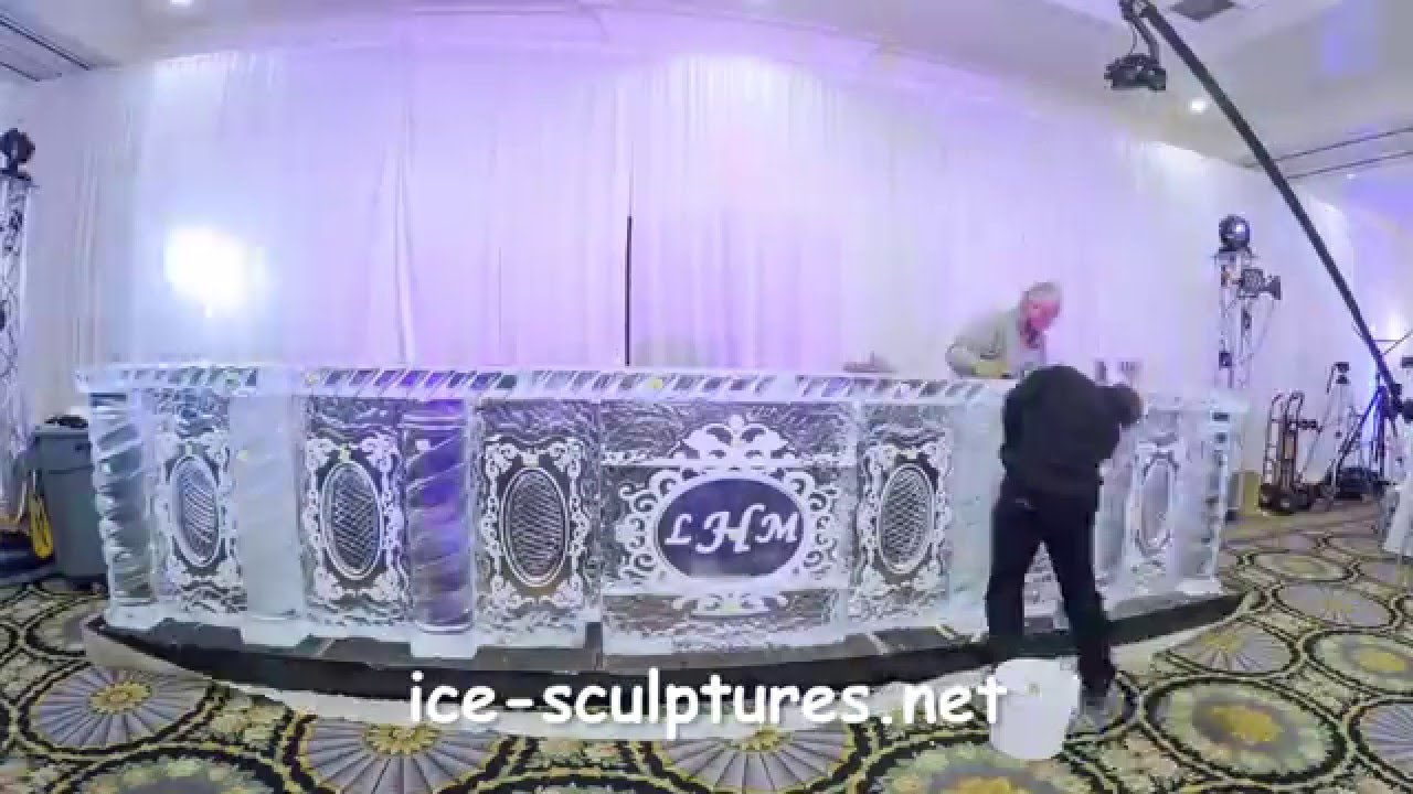 20 Foot Ice Bar - Setup Timelapse - YouTube