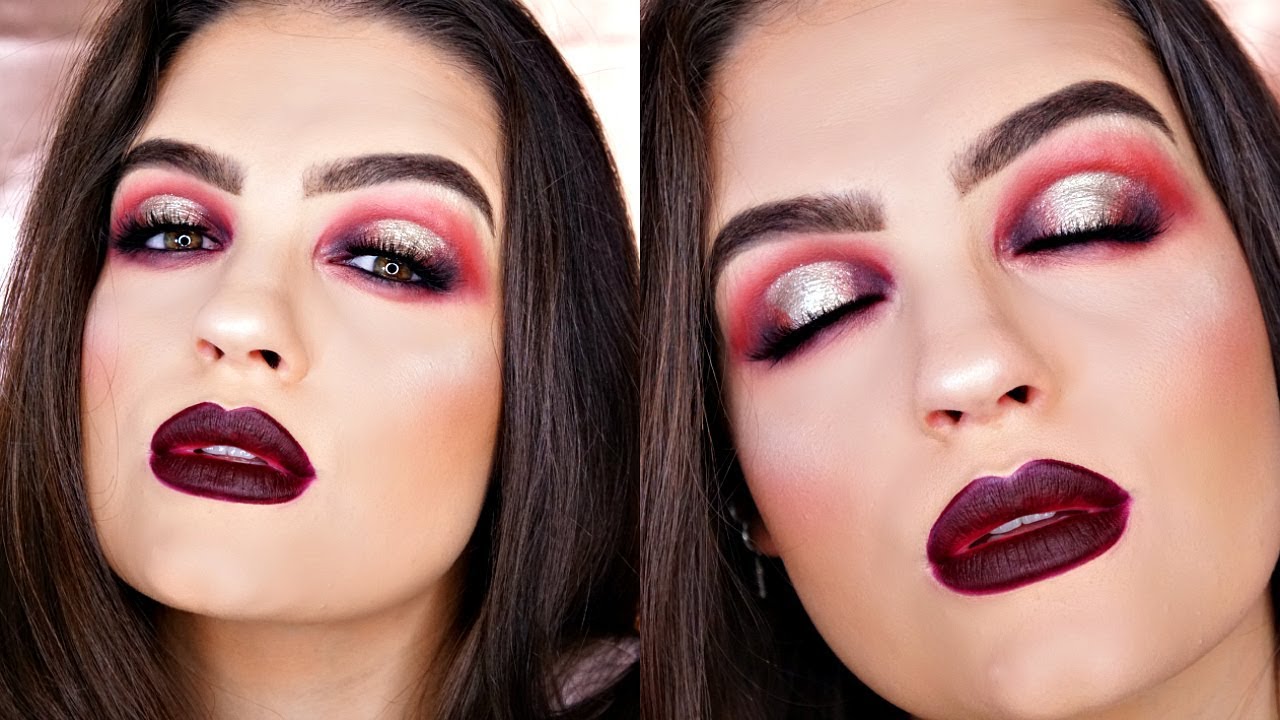 DEEP Holiday Makeup Tutorial - YouTube