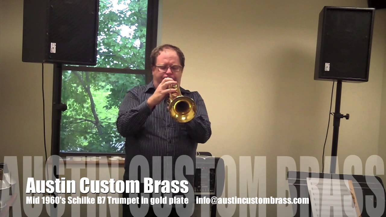 sweet Mid 1960's Schilke B7L Trumpet in gold Plate! - YouTube