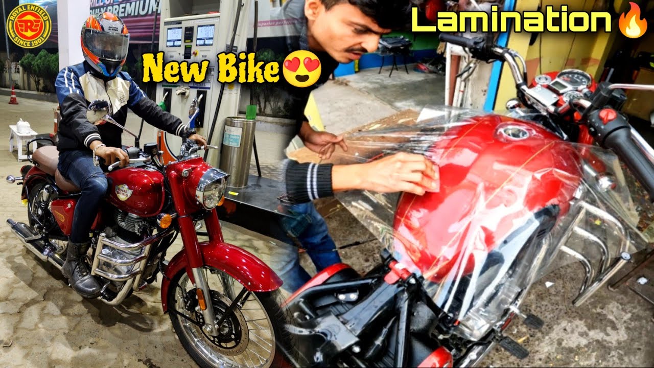 NEW BS7 ROYAL ENFIELD CLASSIC 350 😍 || Full Bike Lamination🔥 - YouTube